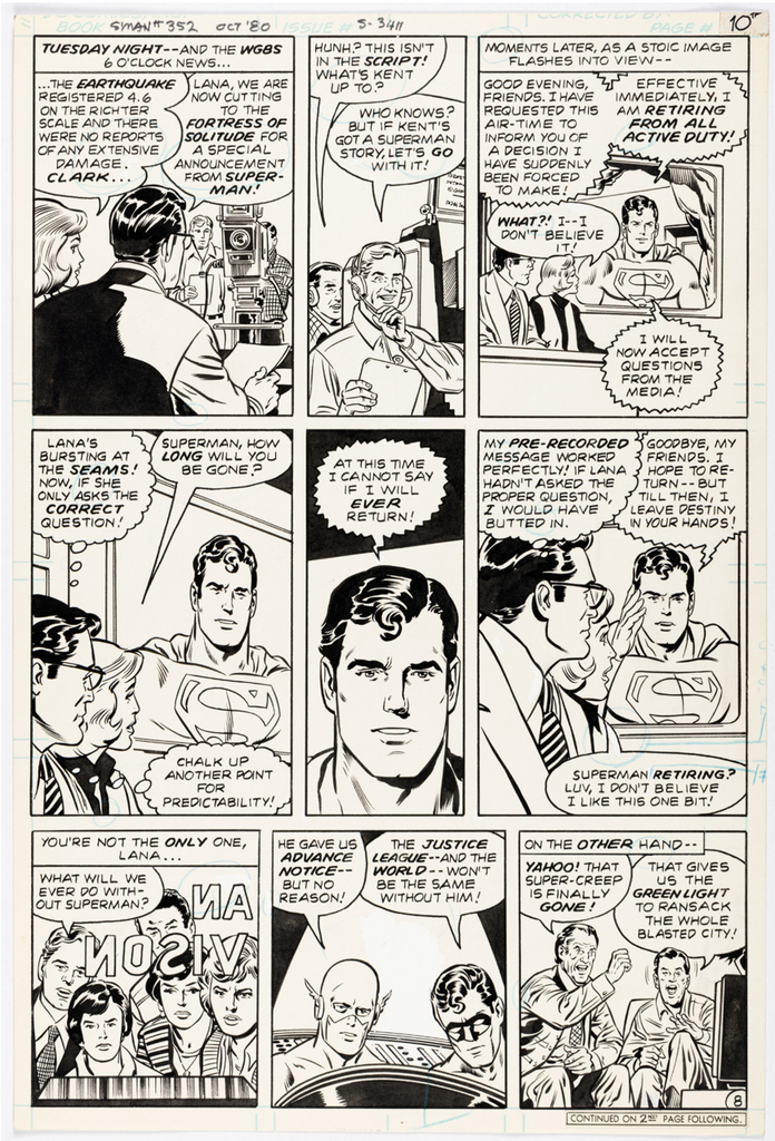 Superman Original Art - Pulse Gallery