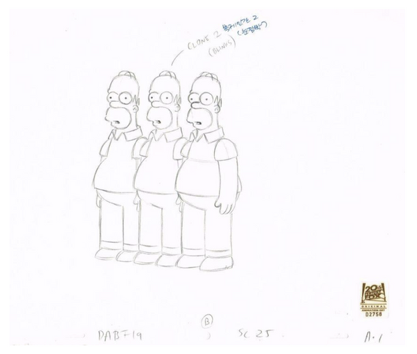The Simpsons Production Art Page 4 - Pulse Gallery